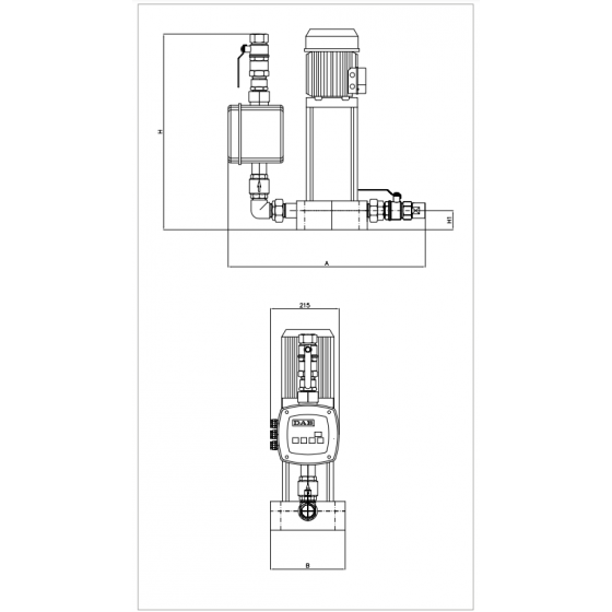 DAB 1 KVC AD 60/120 T Single Pump Booster Set | Complete Pump Supplies