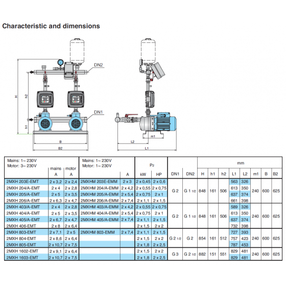 Calpeda 2 MXH 404/A-EMT-24 Easymat Twin Pump Booster Set | Complete ...