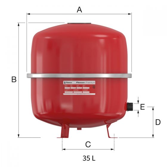 Flamco Flexcon Premium 35 Litre Expansion Vessel | Complete Pump Supplies