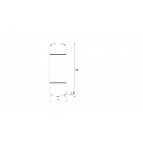 Grundfos GT-HR 400 Litre Expansion Vessel - 6 Bar | Complete Pump Supplies