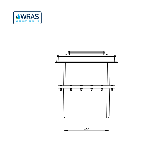 90 Litre GRP Water Tank - Two Piece Insulated | Complete Pump Supplies