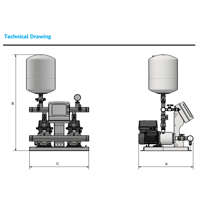Flowtech Flowboost AH2-0509-022-M Cold Water Booster Set | Complete ...