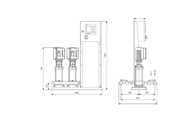 Grundfos Hydro MPC-E 2 CRIE 3-4 Twin Pump Booster Set | Complete Pump Supplies