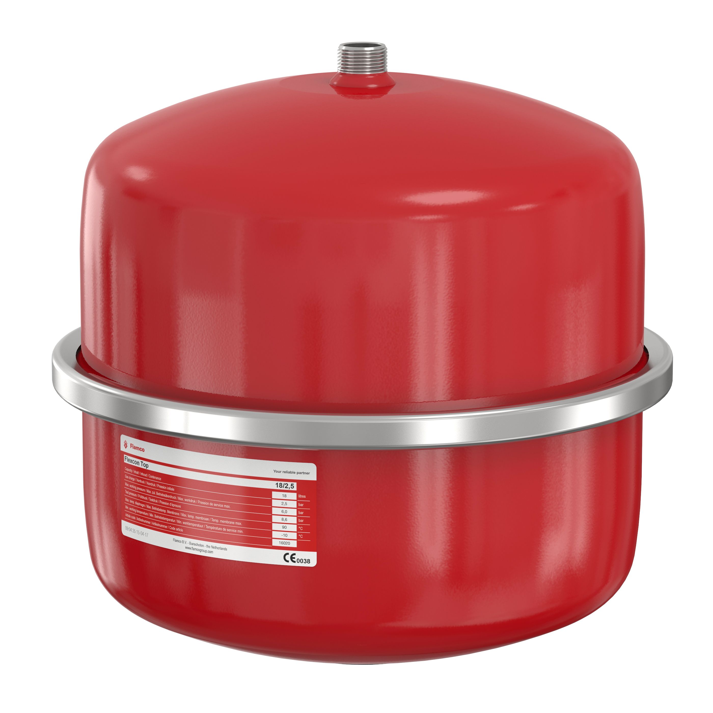 Flamco Flexcon Premium 18 Litre Expansion Vessel | Complete Pump Supplies