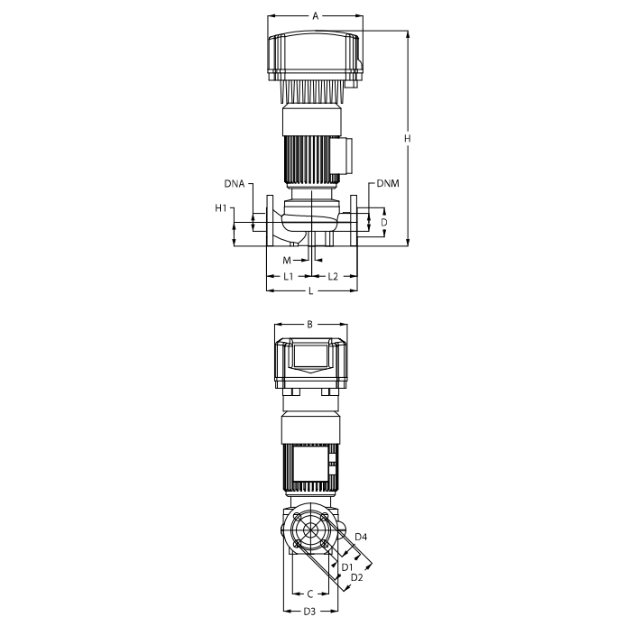 DAB KLPE 80-1200 M MCE15/C IE3 Single Stage Inline Pump | Complete Pump Supplies